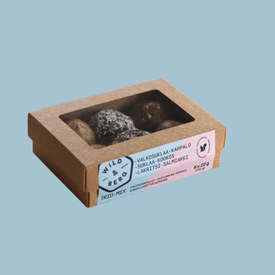 Trio mix proteiinipallo 132 g | Wild&Berg